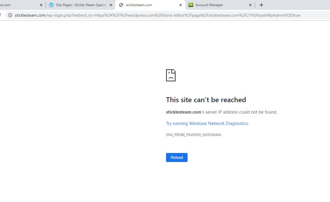 ErrorPage – Stickle Steam Specialties